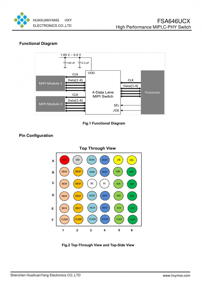 FSA646UCX-HXY datasheet page 2