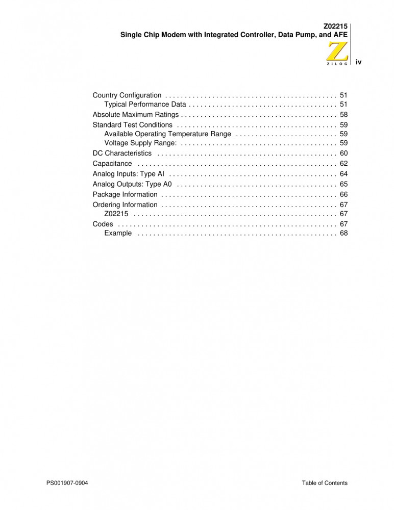 Z02215 datasheet page 4