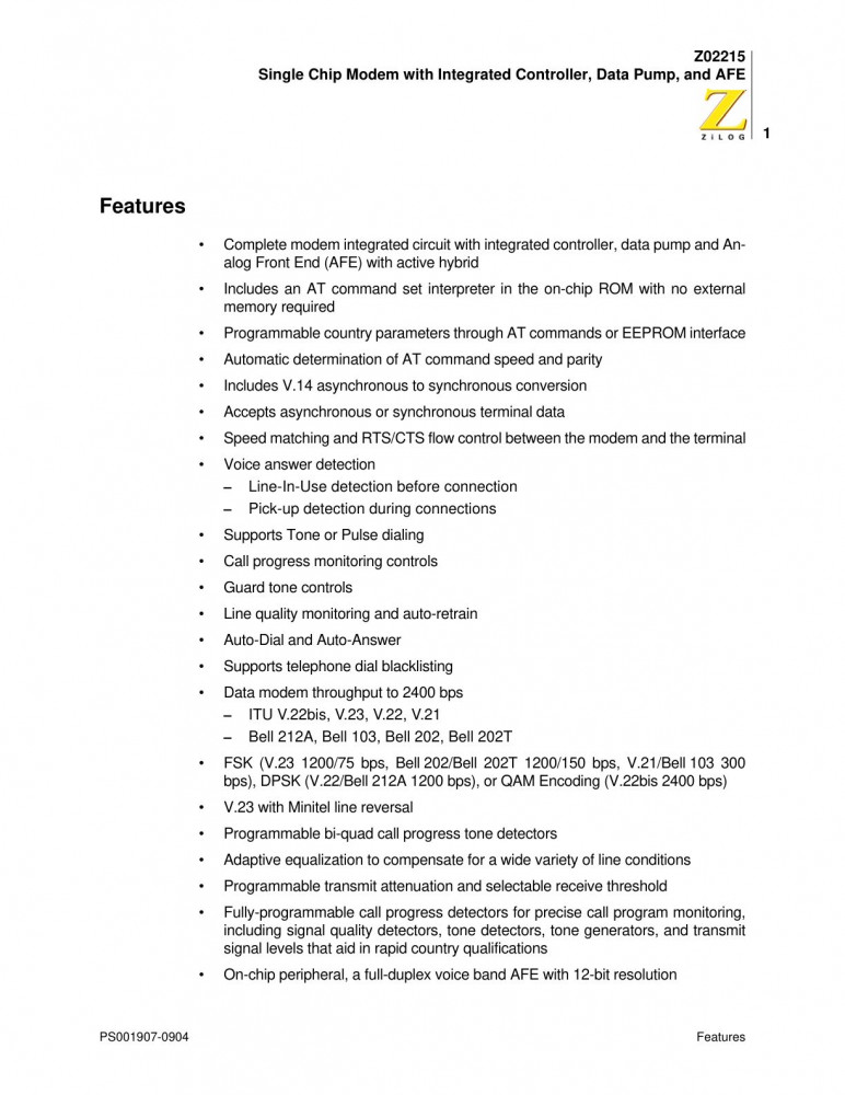 Z02215 datasheet page 7