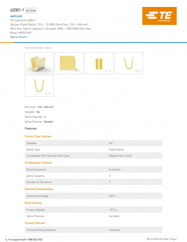 62001-1 technical document page 1