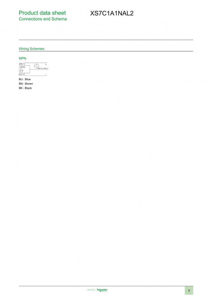 XS7C1A1NAL2 technical document page 5