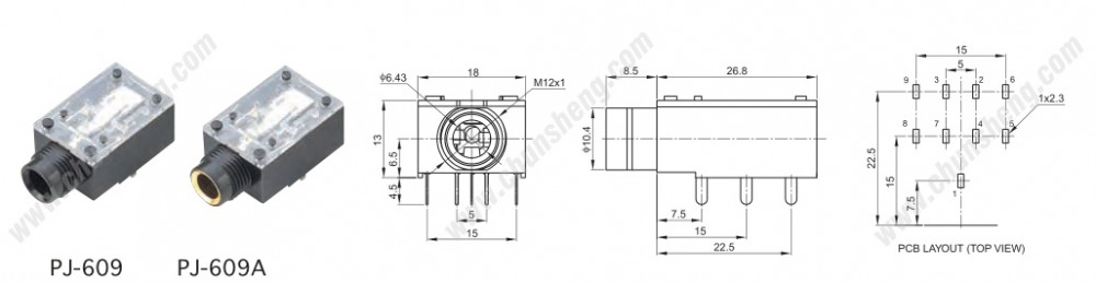 PJ-609 technical document page