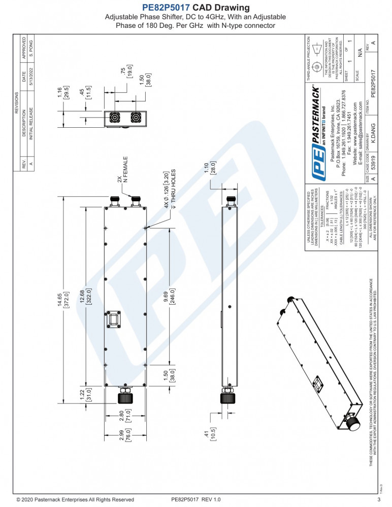 PE82P5017 technical document page 3