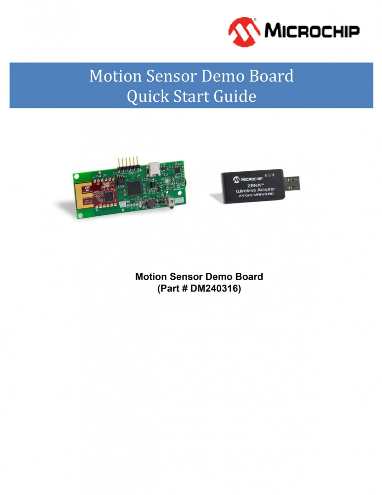 DM240316 Motion Sensor Demo Board guide, page 1