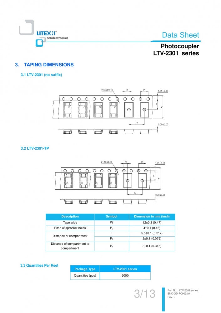 LTV2301GB-V-G datasheet page 3