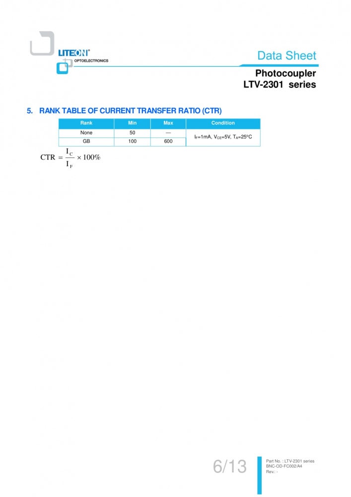 LTV2301GB-V-G datasheet page 6