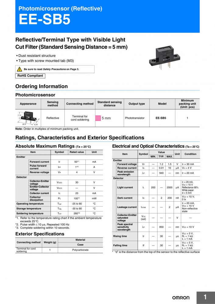 EE-SB5 technical document page 1