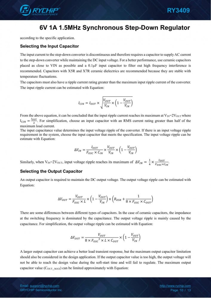 RY3409 datasheet page 10