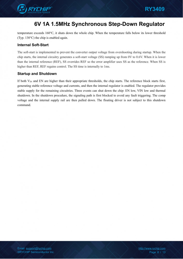 RY3409 datasheet page 8