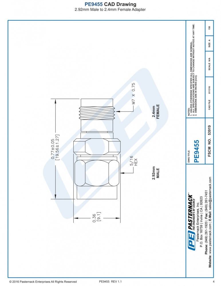 PE9455 technical document page 4