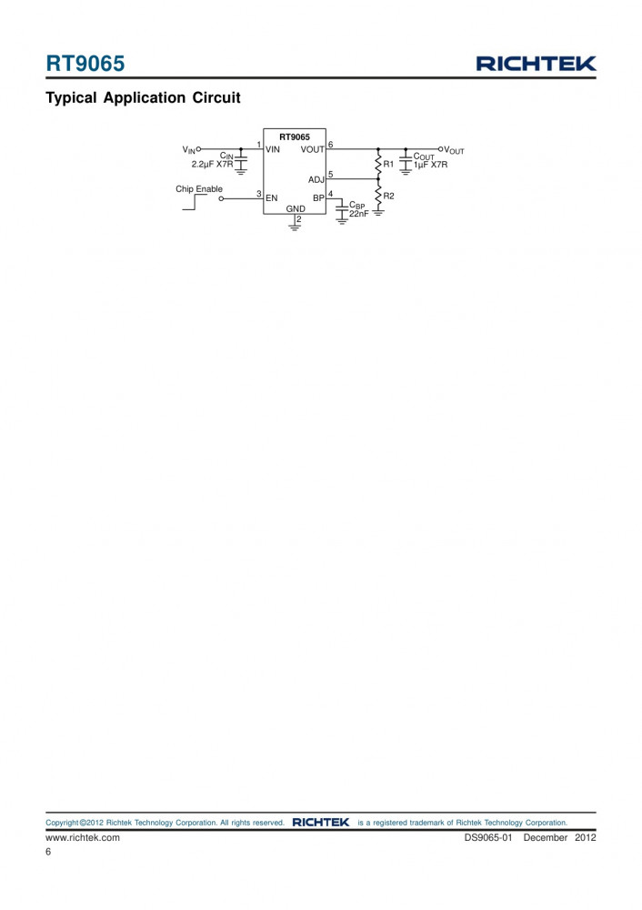 RT9065GE datasheet page 6