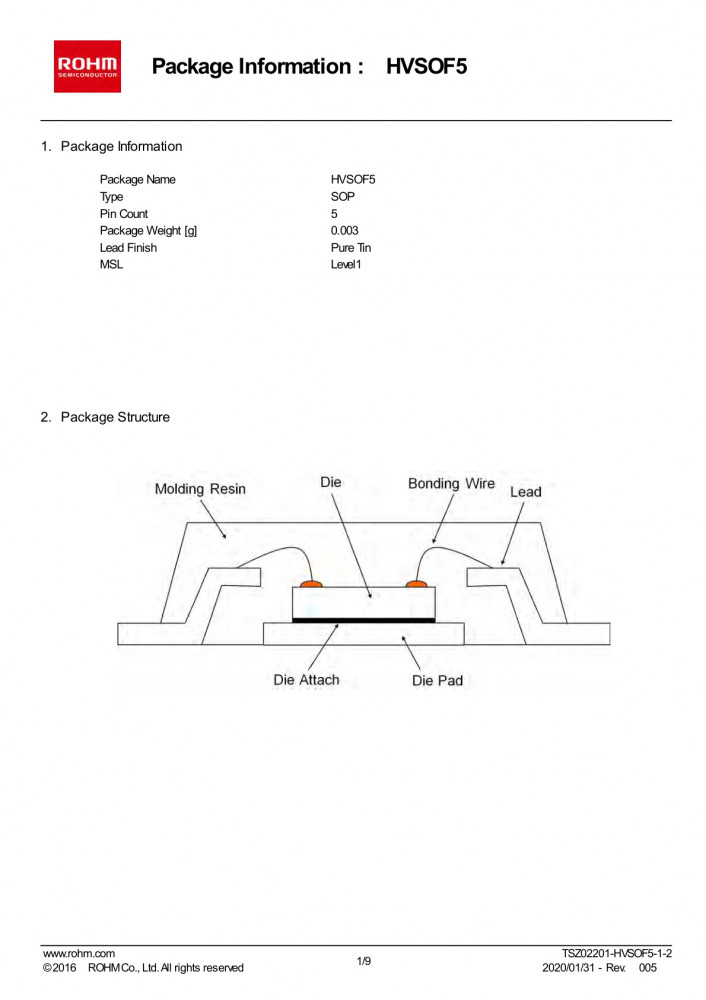 BDJ0550HFV-TR technical document page 1