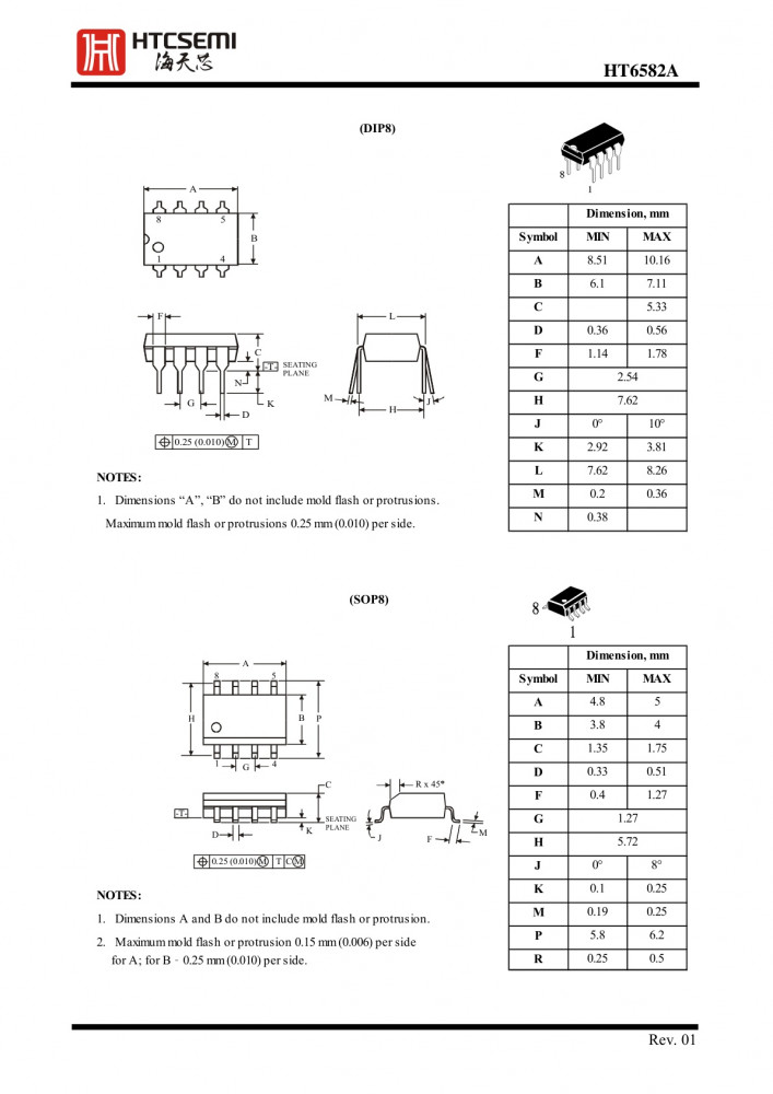 HT6582 datasheet page 5
