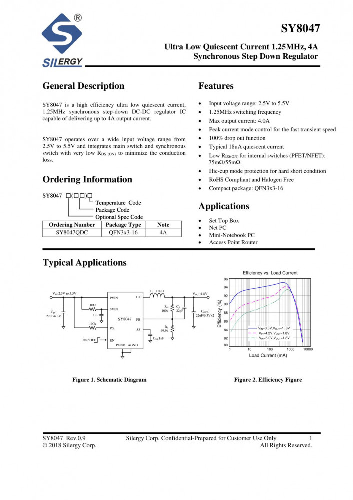 SY8047QDC datasheet page 1