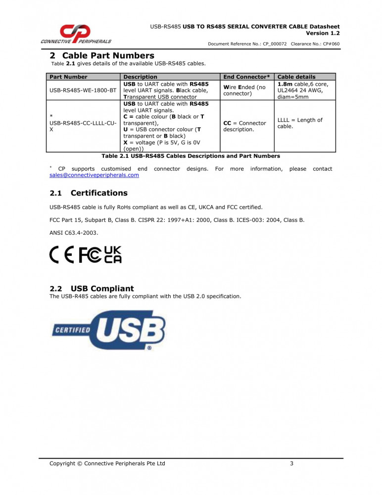 USB-RS485 datasheet page 4