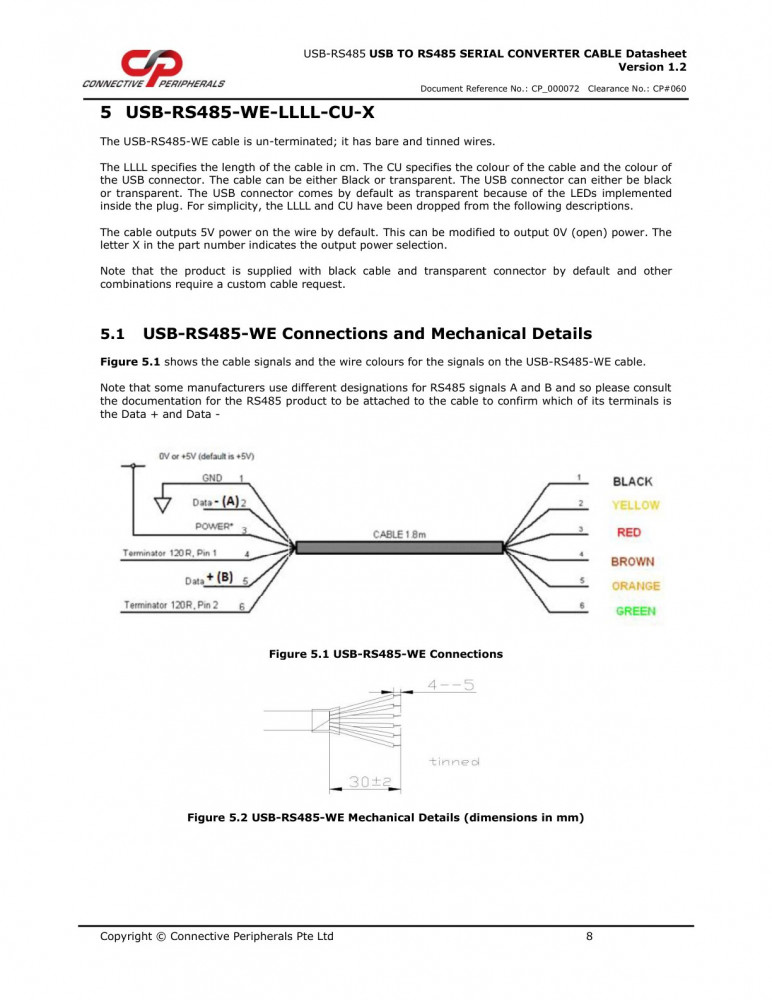 USB-RS485 datasheet page 9