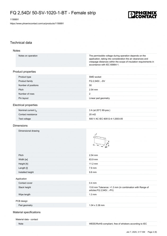 Phoenix Contact 1156891 datasheet page 2