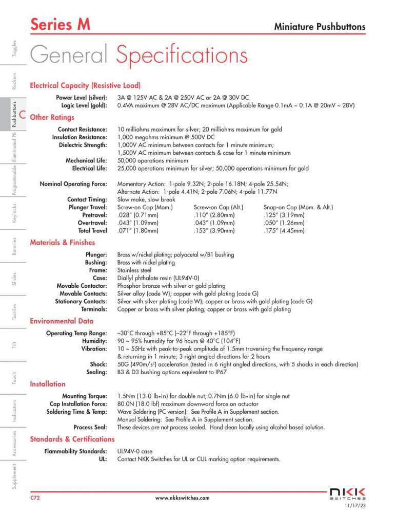 NKK MBN product documentation page 1