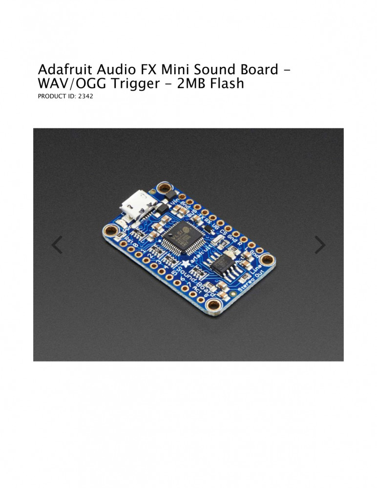 Adafruit 2342 documentation page 1