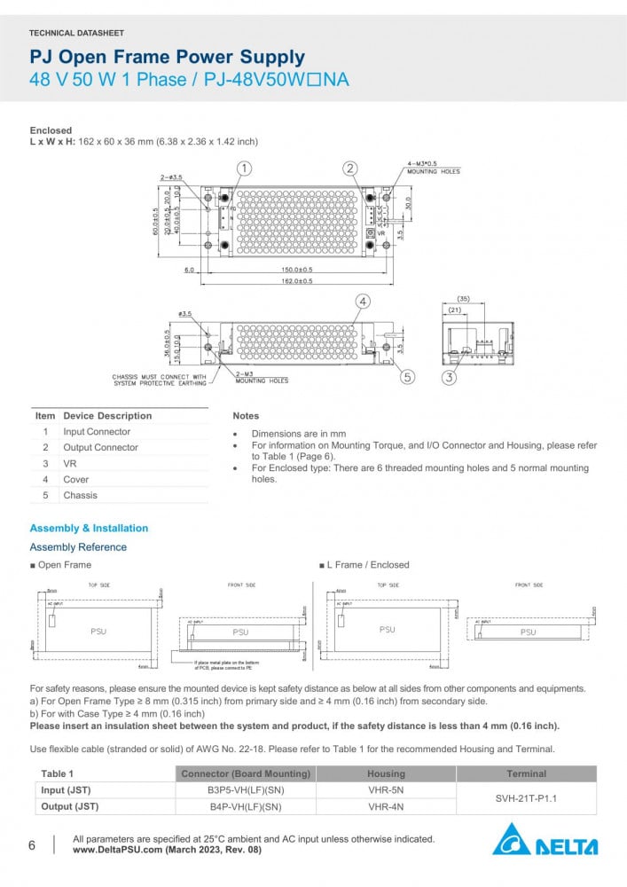 PJ-48V50WBNA datasheet page 6