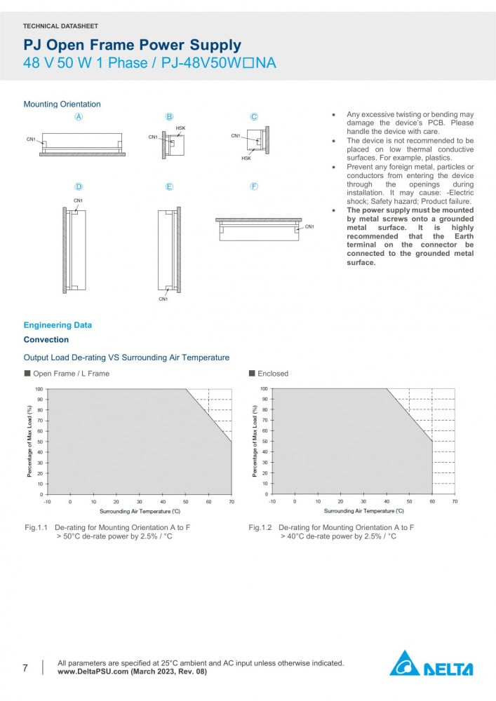 PJ-48V50WBNA datasheet page 7