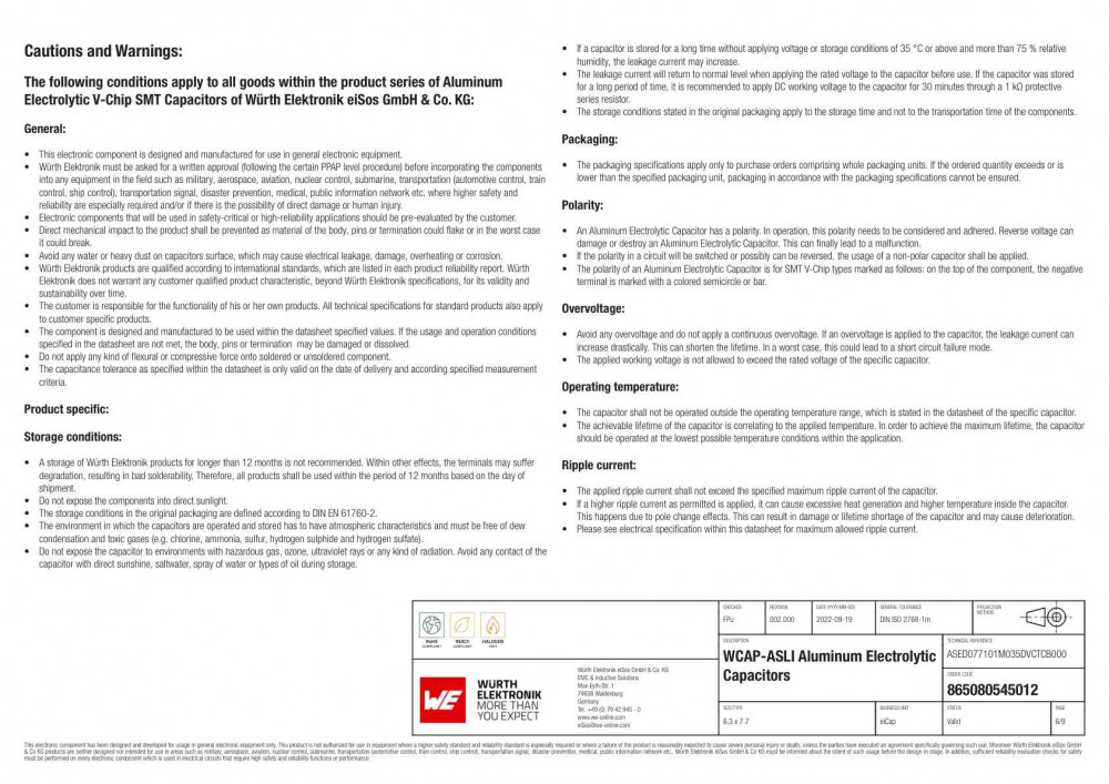 865080545012 datasheet page 6