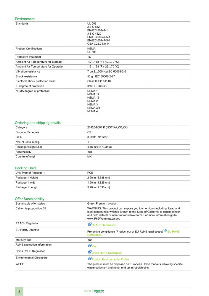 9001KR3RH6 technical document page 2