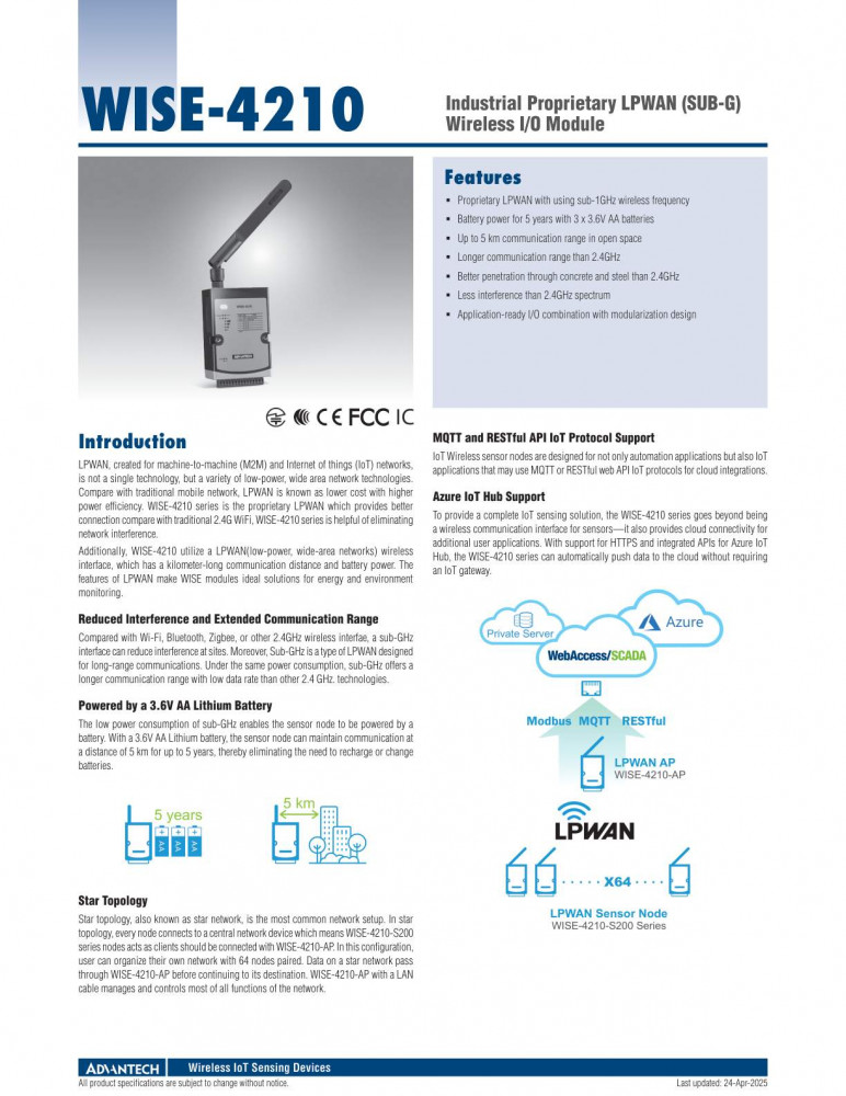 WISE-4210 documentation, page 1