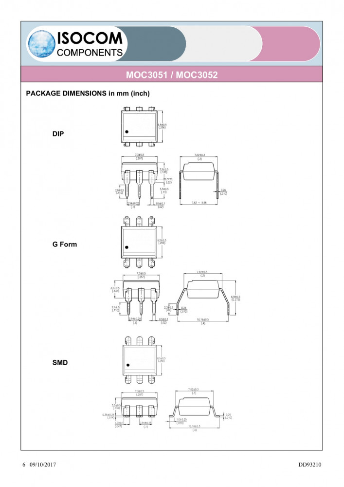 MOC3051 datasheet page 6
