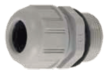 Heavy-Duty Plastic Gable Gland with Gasket, M25x1.5 Thread, Grey RAL 7001 for sale