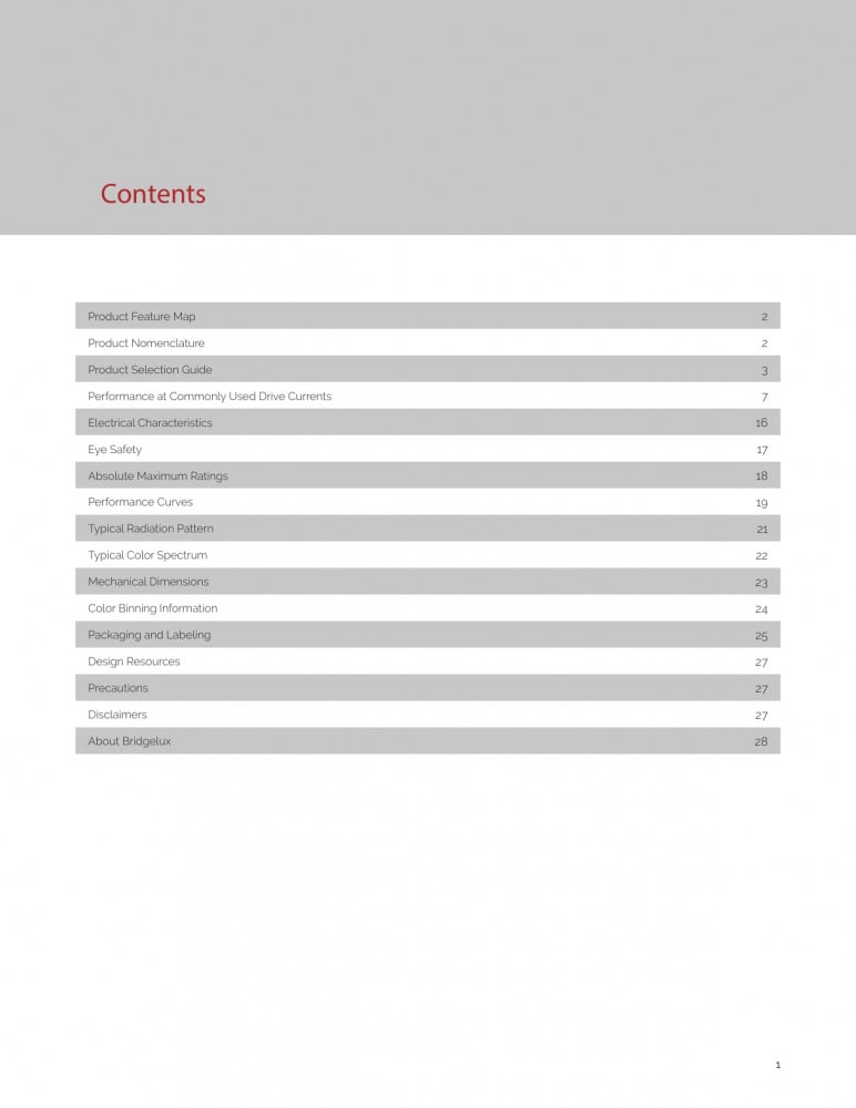 Bridgelux Vero 10 datasheet page 3