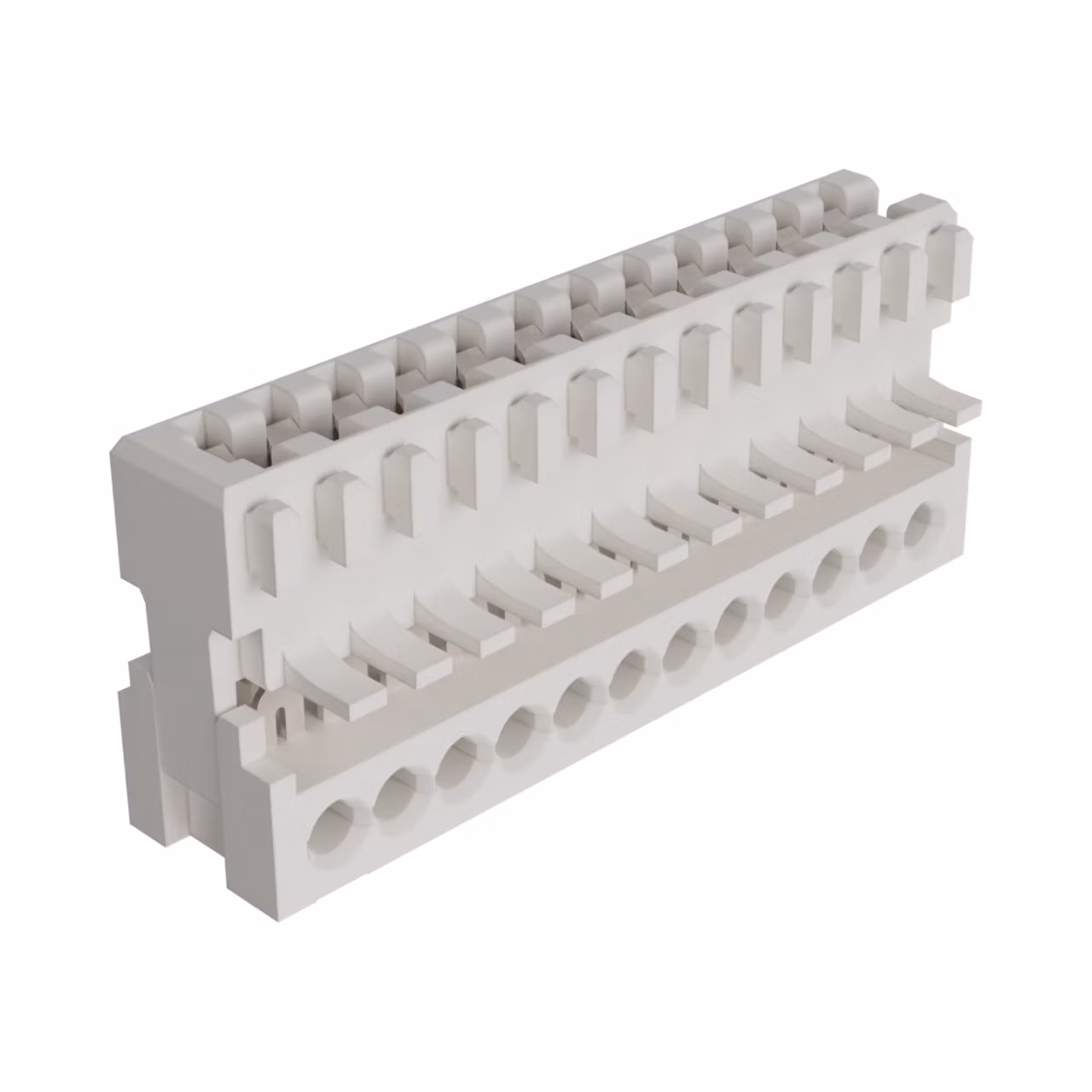 Appli-Mate RAST 2.5 Female Connector, 2.50mm Pitch, 12 Circuits, All Position Keys, 1 Closed and 1 Open Endwall for sale