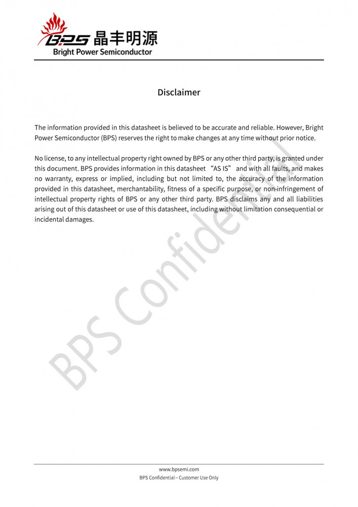 BP6904A datasheet page 3