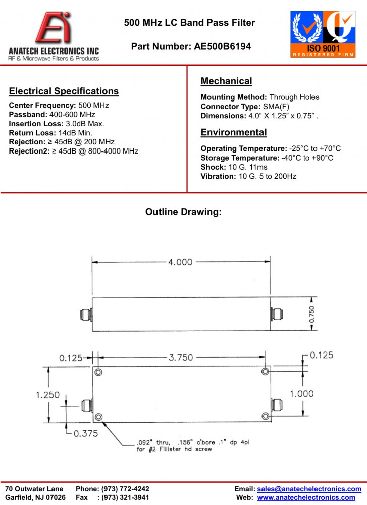AE500B6194 outline drawing