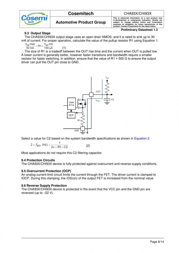 CHI932TB datasheet page 8