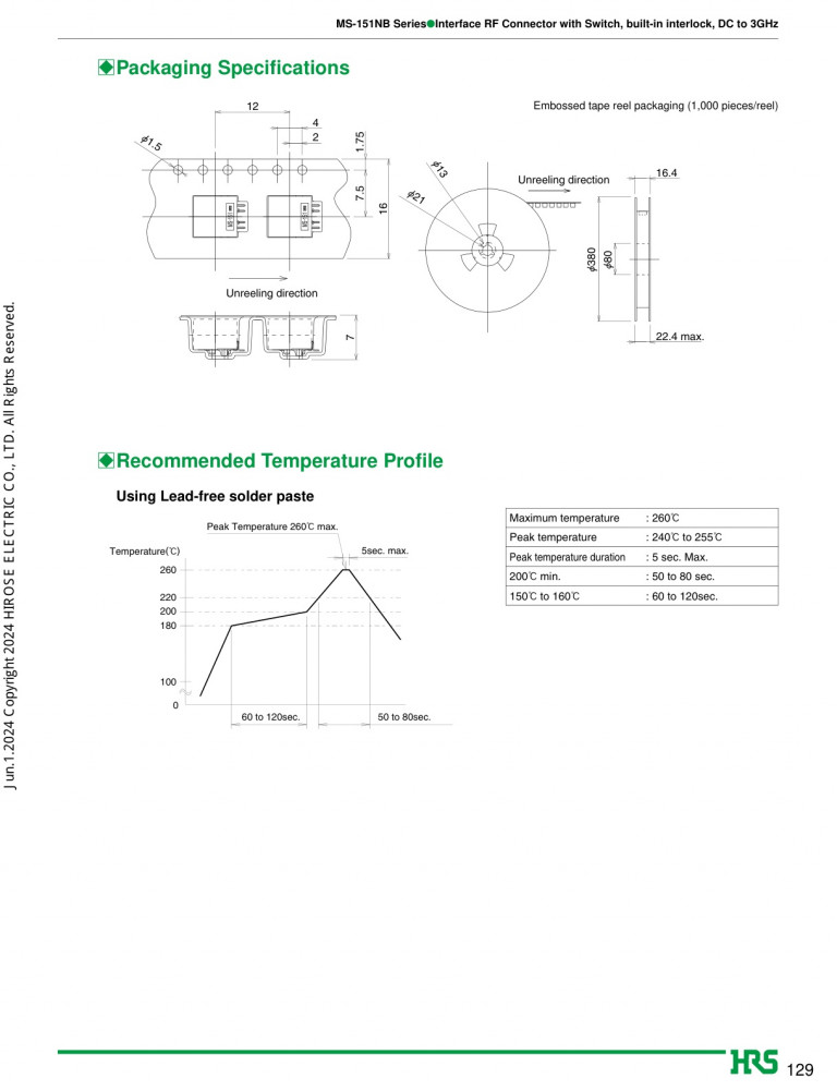 HRS MS-151NB series document page 5