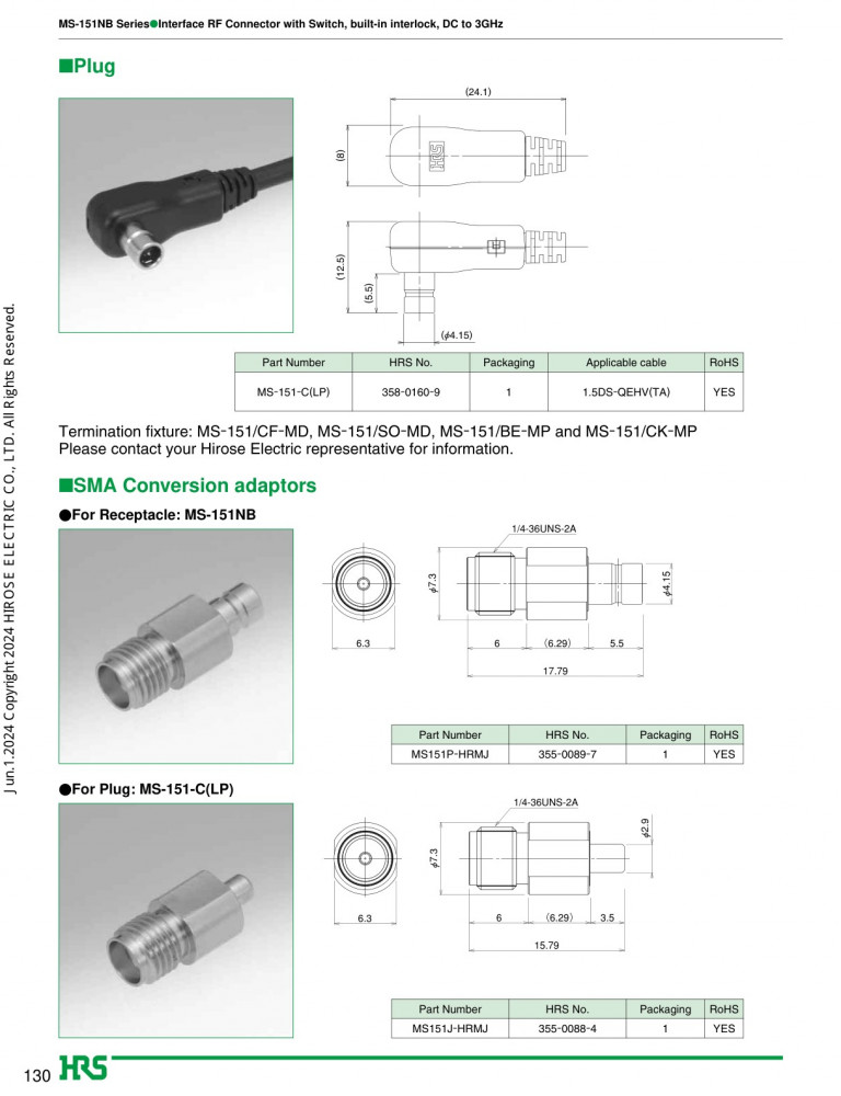 HRS MS-151NB series document page 6