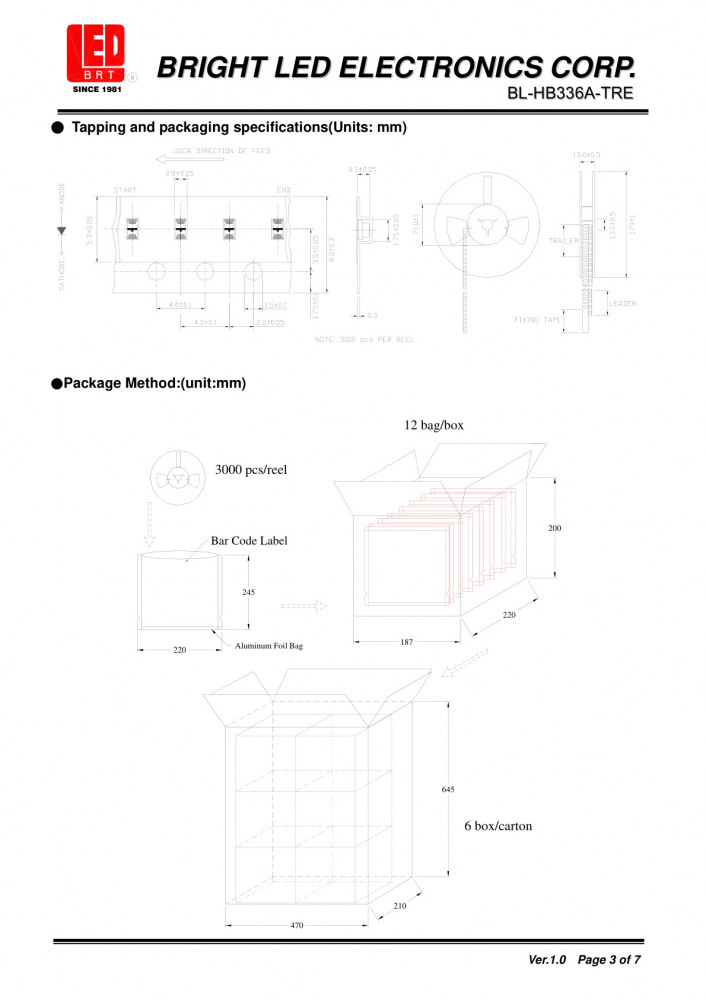 BL-HB336A-TRE datasheet page 3