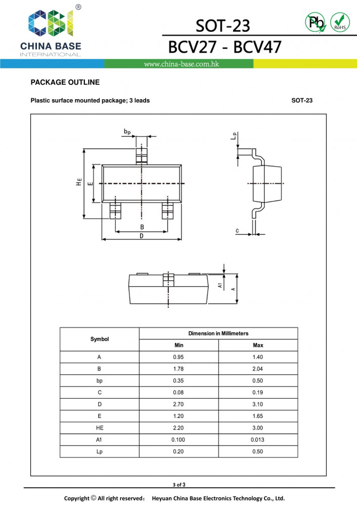 CBI BCV27 datasheet page 3