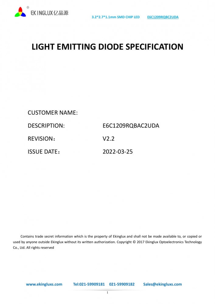 E6C1209RQBC2UDA datasheet page 1