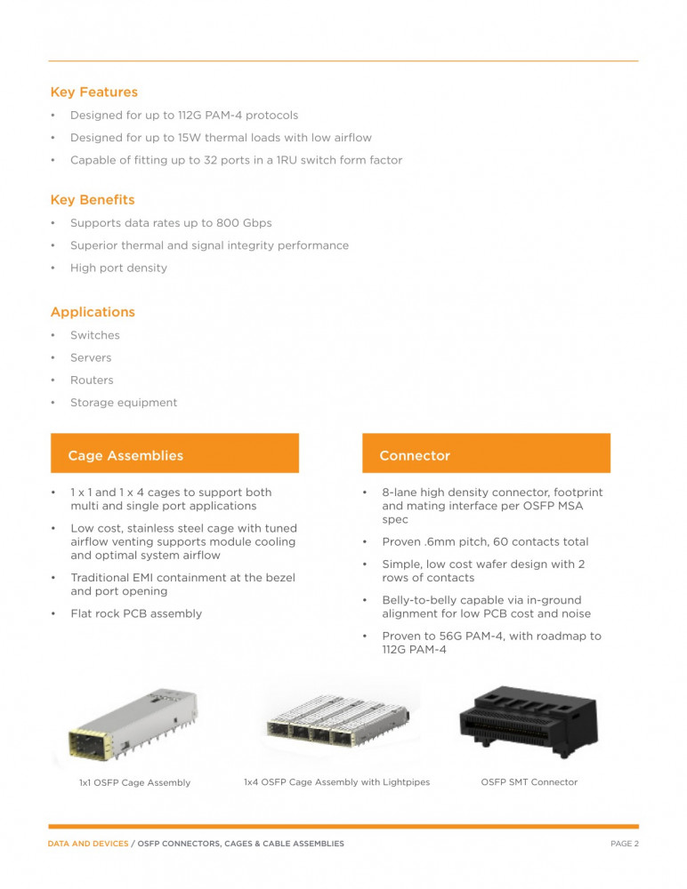 TE Connectivity OSFP documentation page 2
