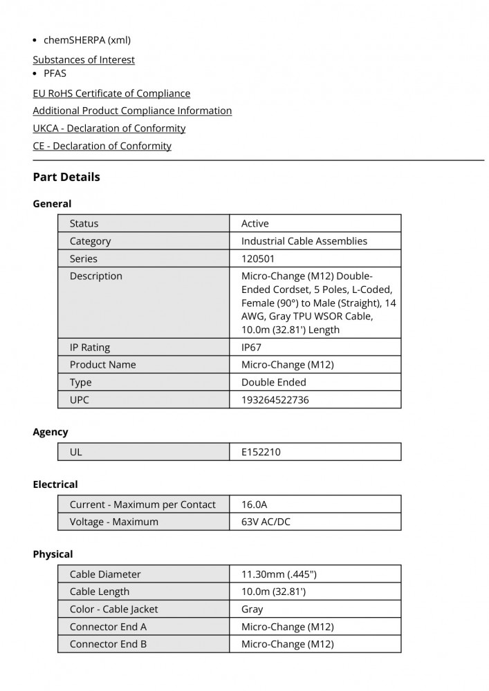 Molex packaging drawing page 2
