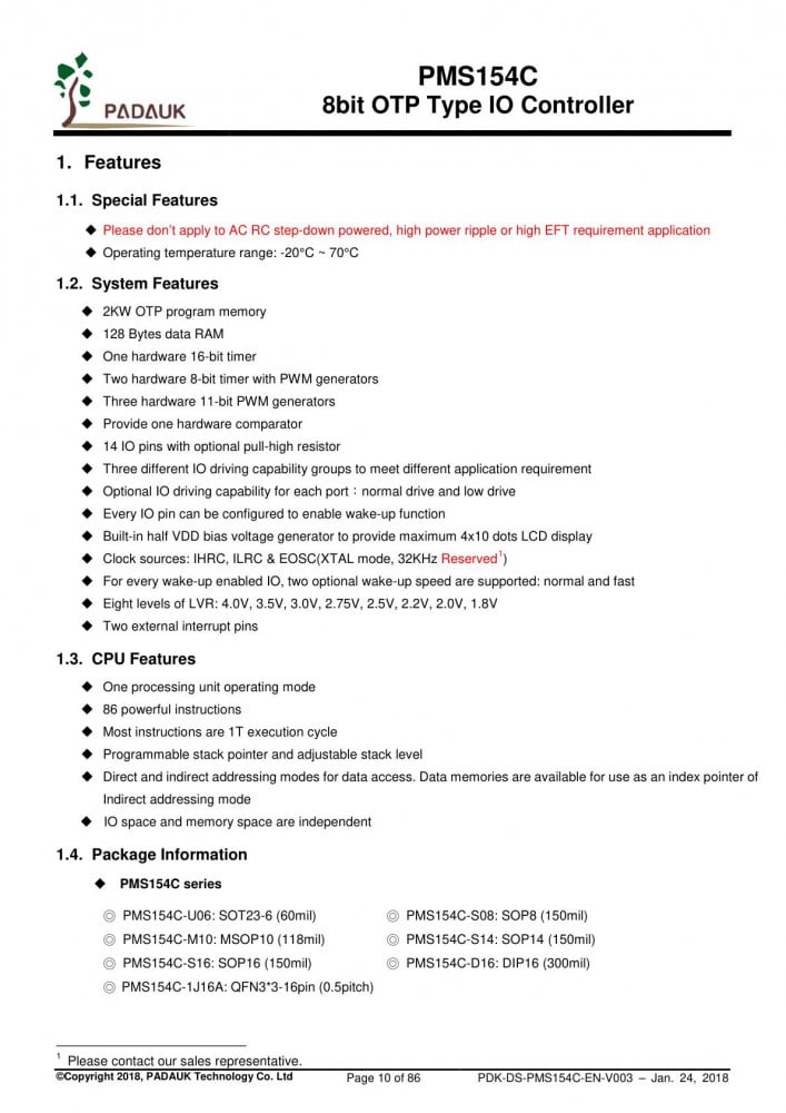 PMS154C datasheet page 10