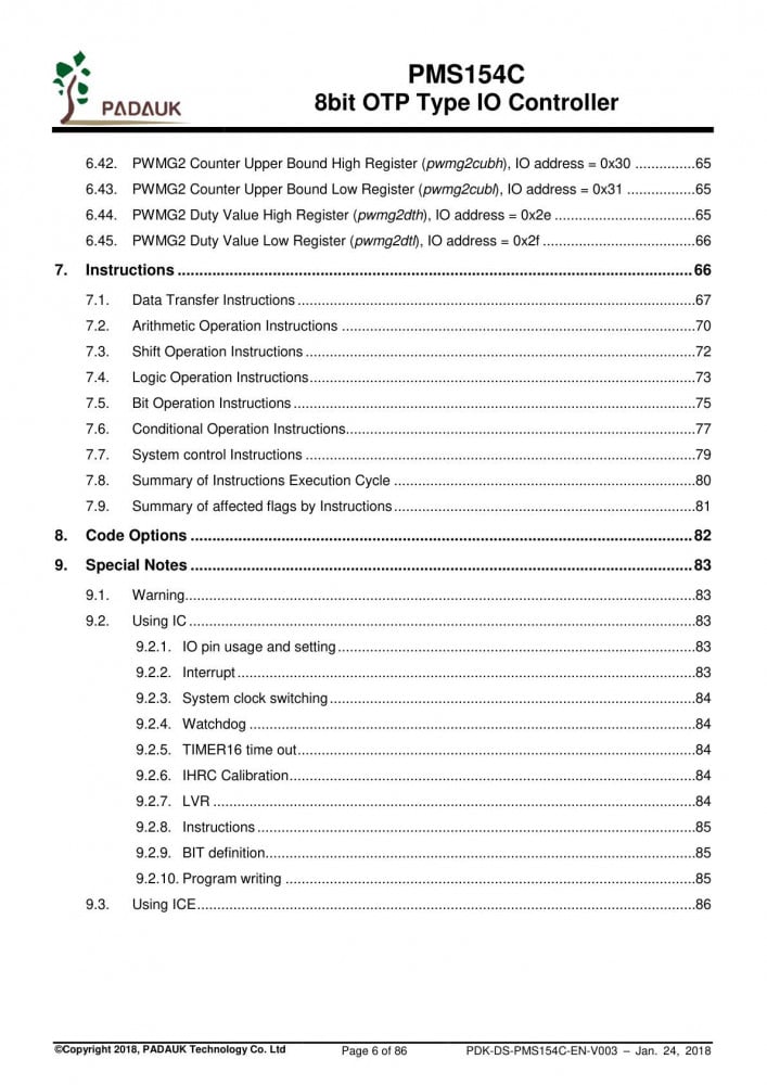 PMS154C datasheet page 6