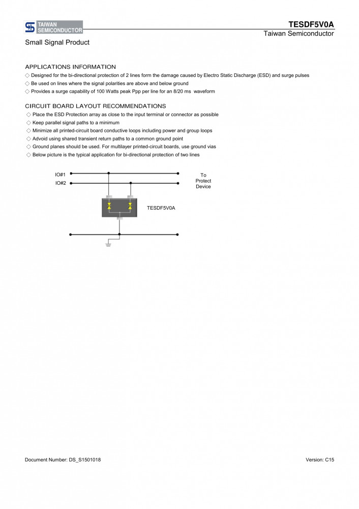 TESDF5V0A datasheet page 4