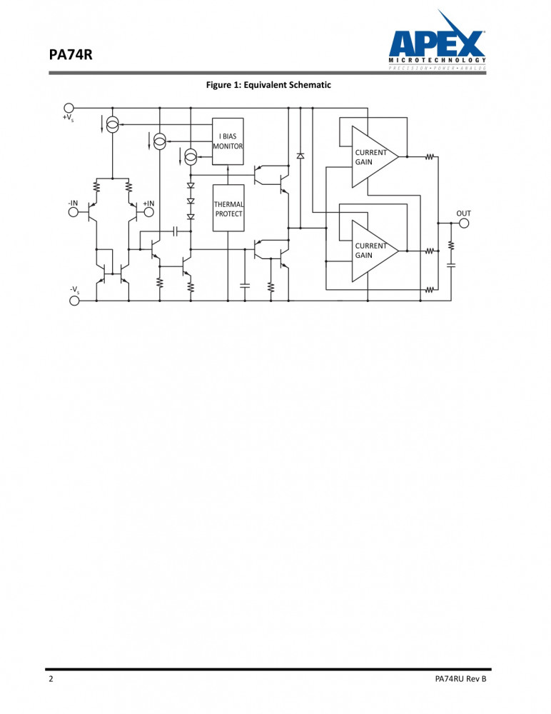 PA74R datasheet page 2