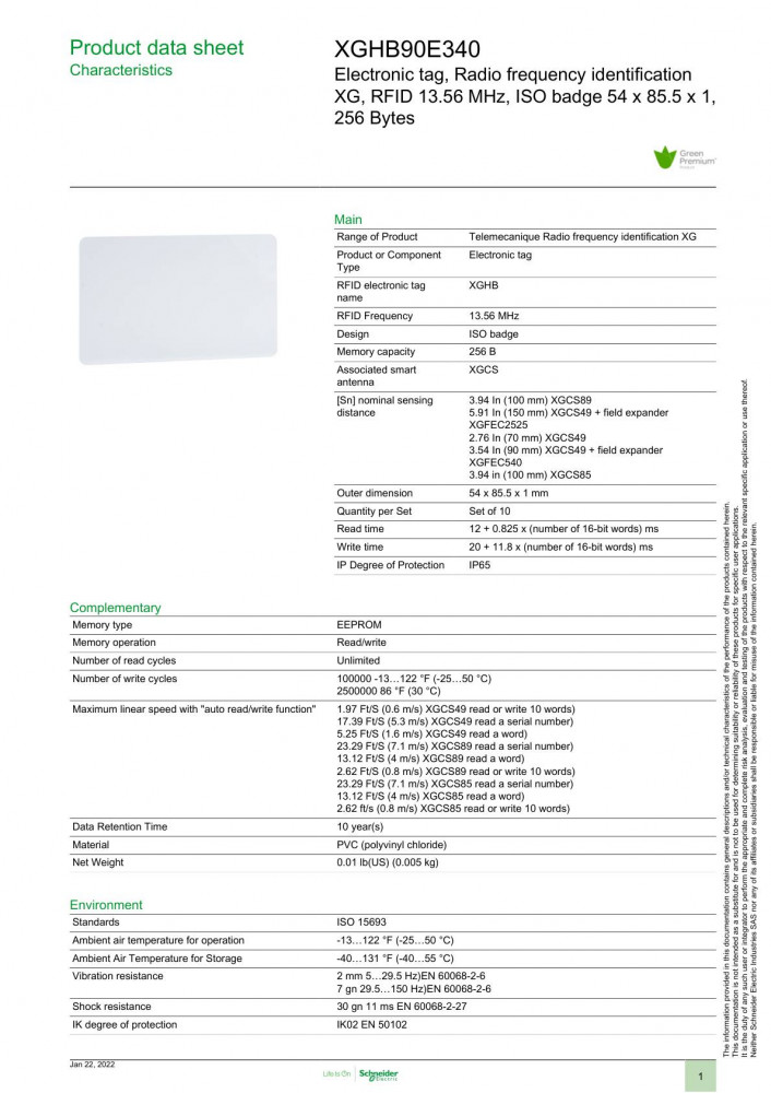 XGHB90E340 technical document page 1