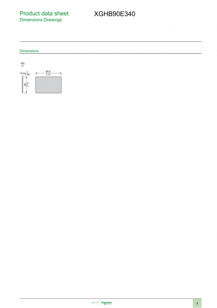 XGHB90E340 technical document page 3