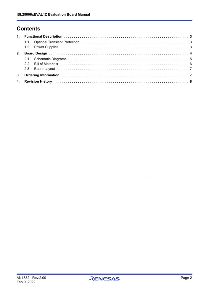 ISL28006 evaluation board documentation page 2