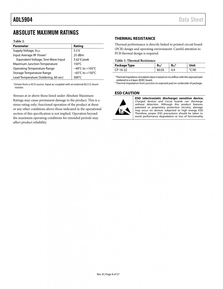 ADL5904 datasheet page 8